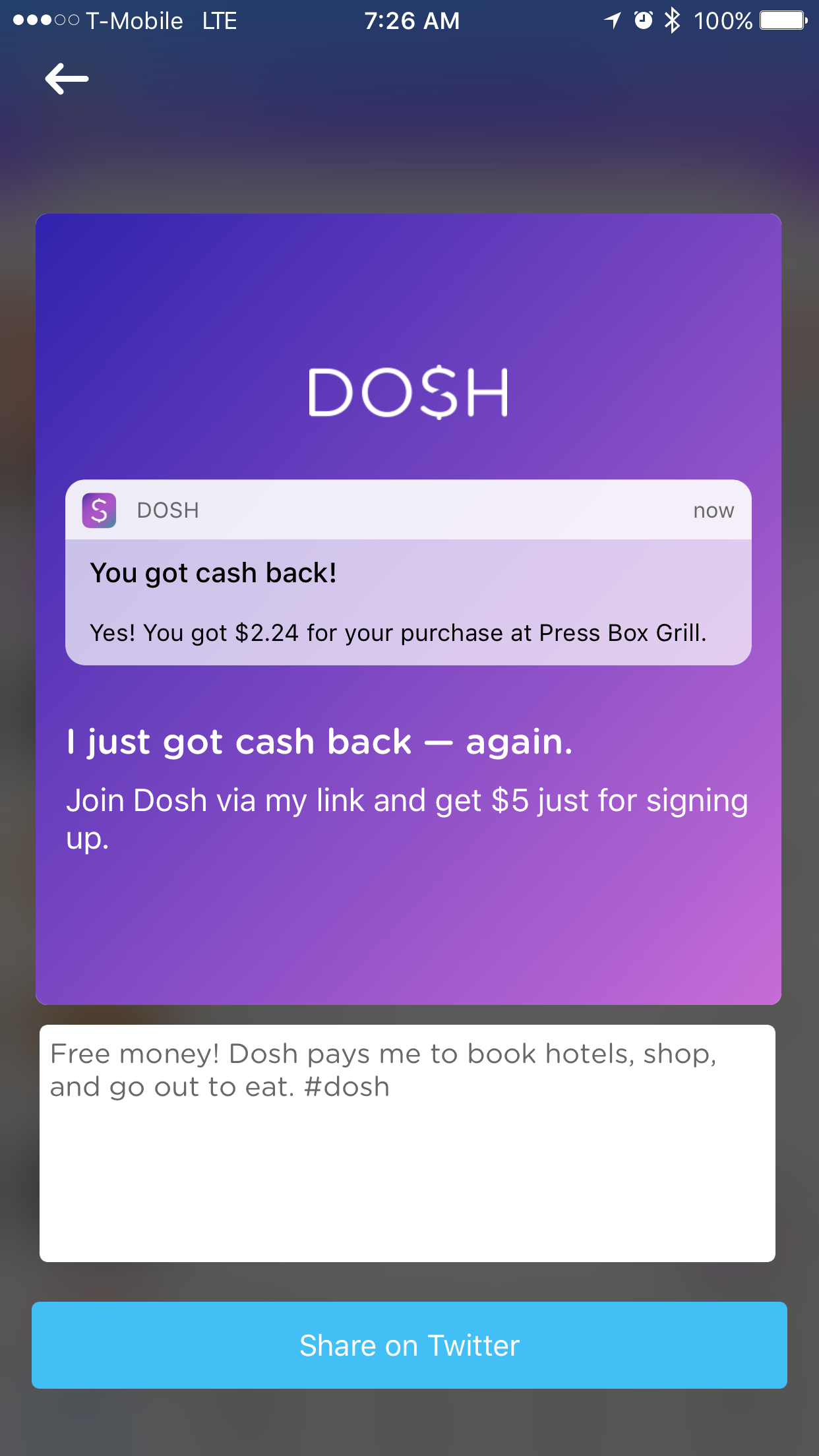 Up to 10x Cash Back on Dining with Dosh Cash Back Multiplier - BaldThoughts